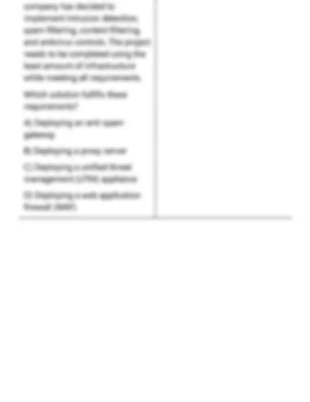 D488 - Cybersecurity Architecture and Engineering (CASP+) QUESTIONS AND ...