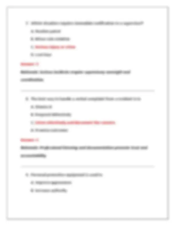 NYC NYCHA Security Officer Exam Full Length Practice Questions And ...