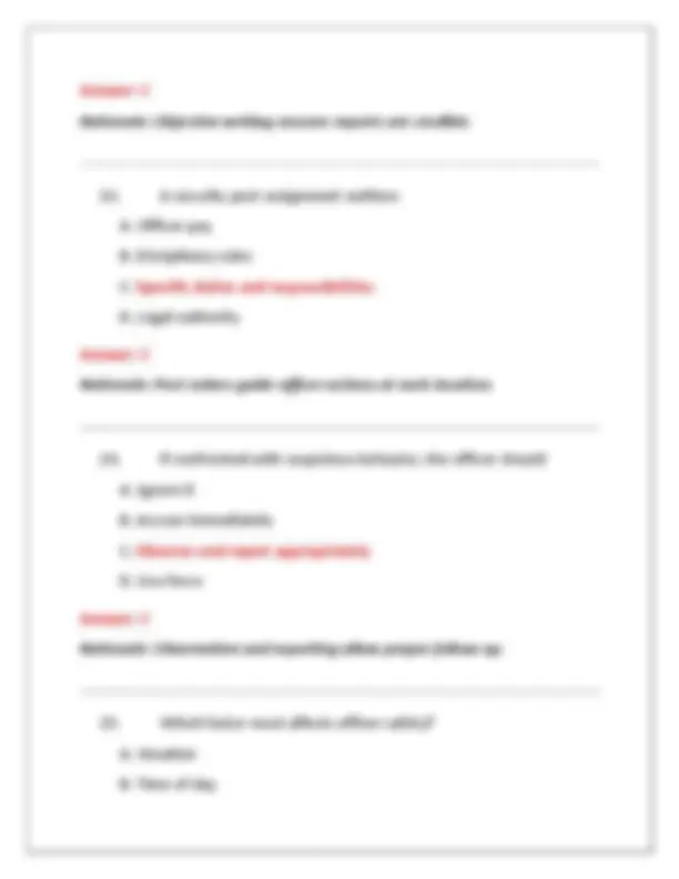 NYC NYCHA Security Officer Exam Full Length Practice Questions And ...