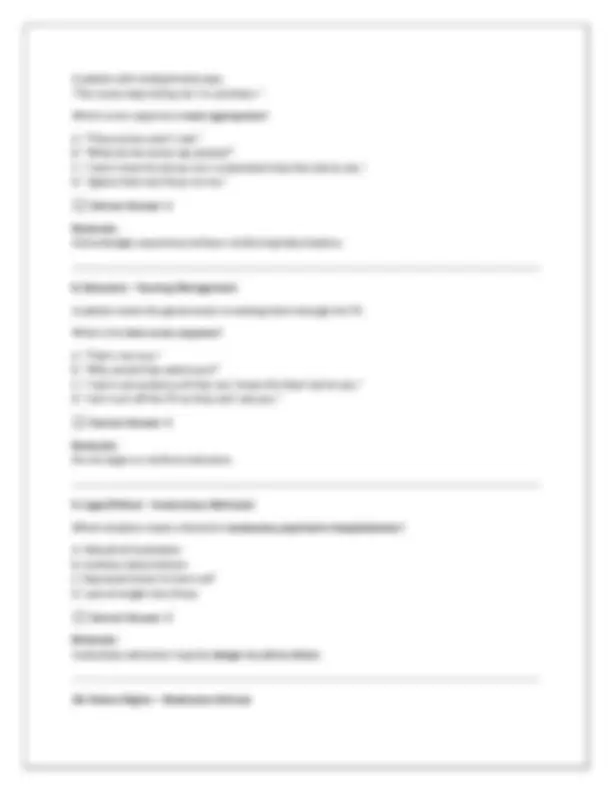 NUR 253 Mental Health Exam 1 Review(2026) PDF | Practice Questions ...