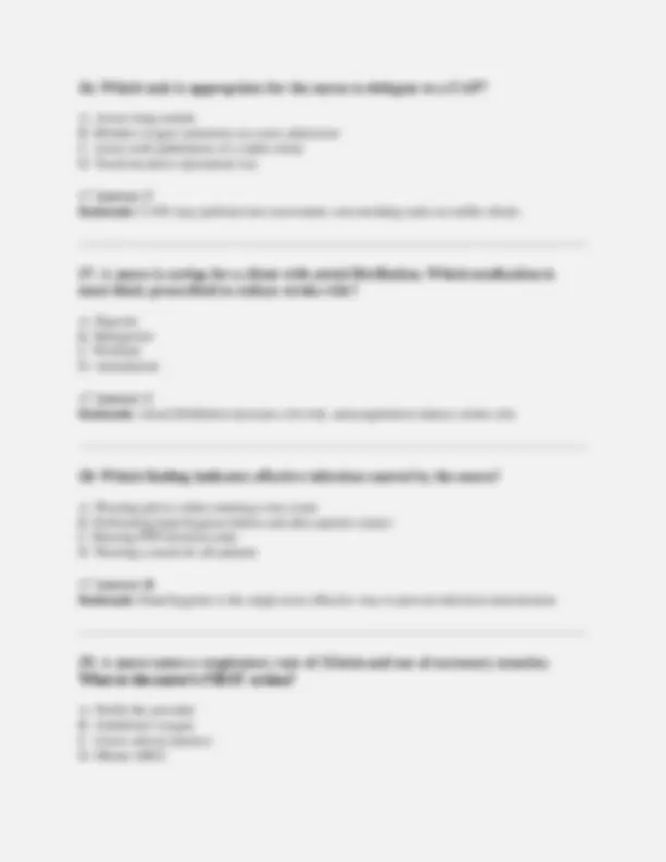 NCLEX-RN Mega Exam Question Answered With Rationale Explained Latest ...