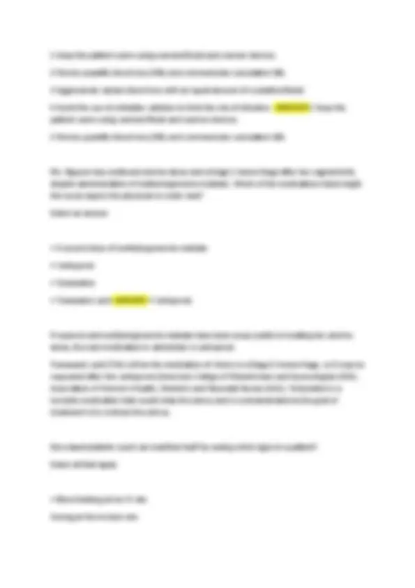 RELIAS- NURSING CARE OF THE PATIENT WITH OBSTETRIC AND POSTPARTUM ...