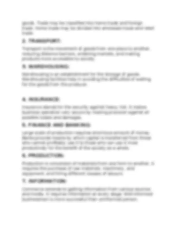 PRINCIPLES OF COMMERCE(POC) CHAPTER 1 NOTES FOR ICOM PART 1 SINDHBOARD ...