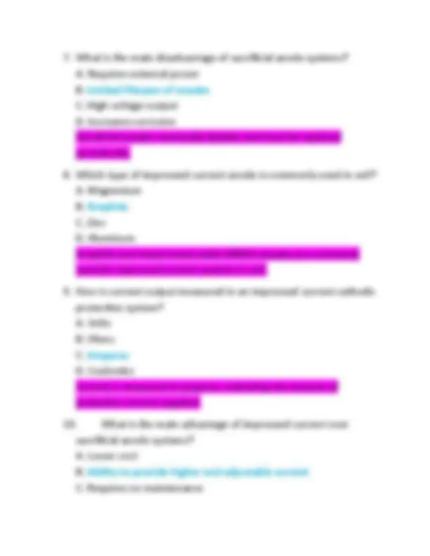 AMPP/NACE Cathodic Protection Tester (CP1) Examination Questions With ...