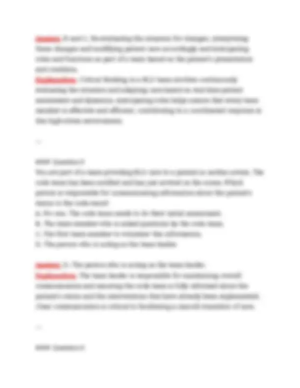 American Red Cross BLS Provider Exam 2026 | Pre-Assessment & Final Q&A ...