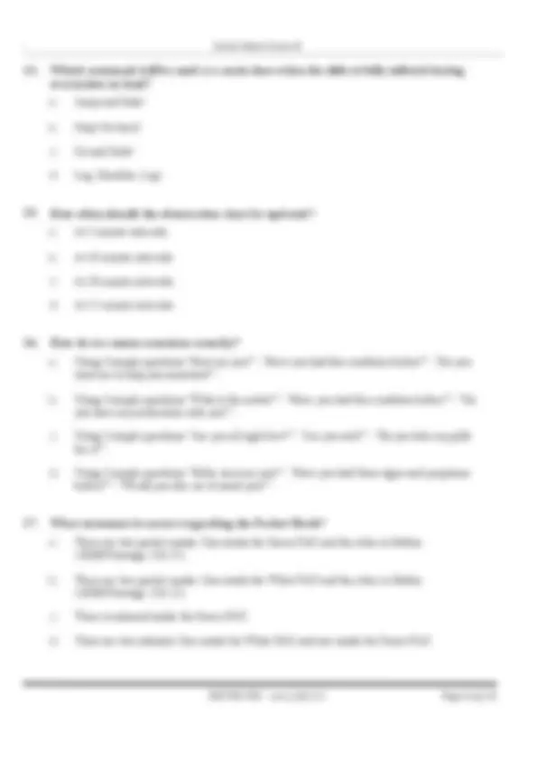 Ryanair Initial Cabin Crew Mock Exam B – 60 Questions on Safety, First ...