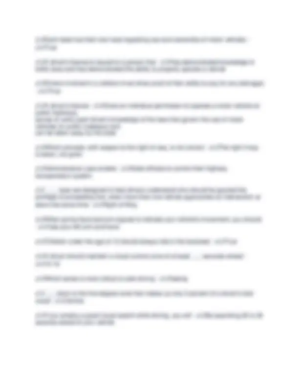 AAA DRIVERS LATEST 2026 TEST PAPER QUESTIONS AND ANSWERS SCORED A+ ...