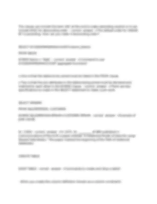 WGU D427 - Database Management Applications/Newest Update 6Questions ...