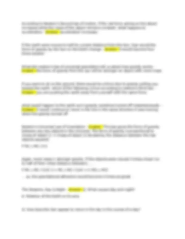Astro 7N Exam 1 Comprehensive Questions (Frequently Most Tested) with ...