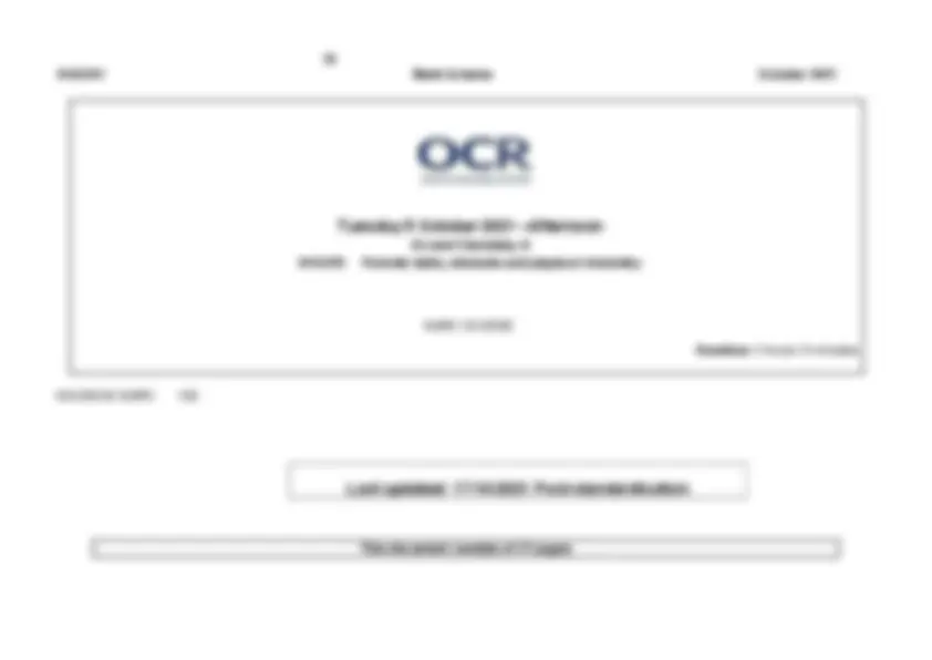 OCR A-Level Chemistry 2025\2026 Past Papers & Mark Schemes –Complete ...