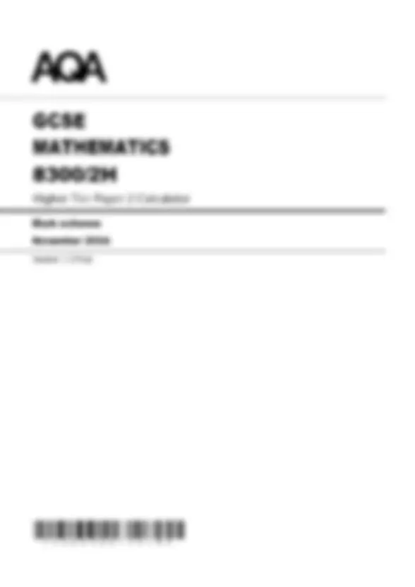 2025 AQA GCSE MATHEMATICS Higher Tier Paper 2 Calculator Question Paper ...