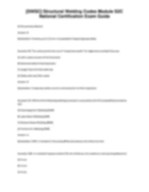 [SWSC] Structural Welding Codes Module S2C National Certification Exam ...