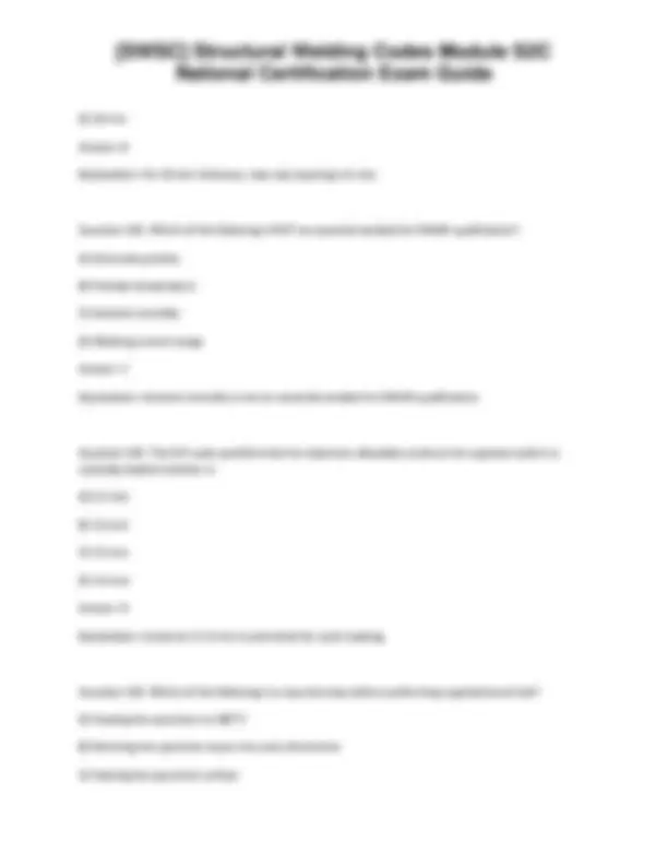 [SWSC] Structural Welding Codes Module S2C National Certification Exam ...