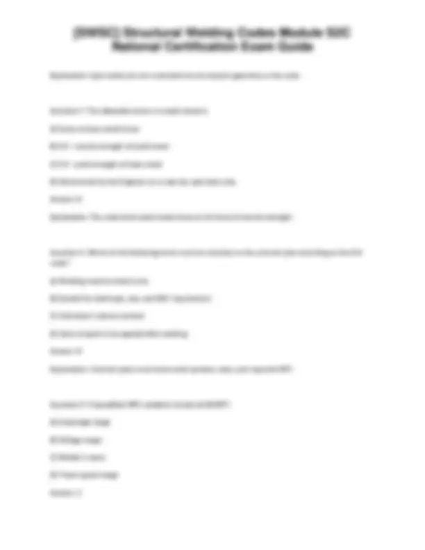 [SWSC] Structural Welding Codes Module S2C National Certification Exam ...
