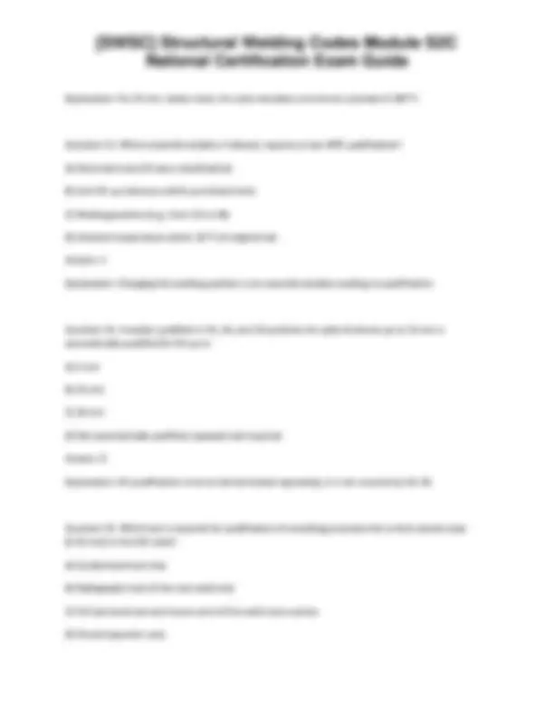 [SWSC] Structural Welding Codes Module S2C National Certification Exam ...