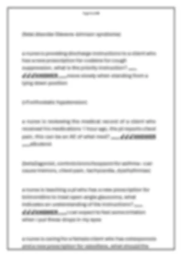 ATI CAPSTONE PHARMACOLOGY ASSESSMENT 1 & 2 2026 EXAM QUESTION AND ...