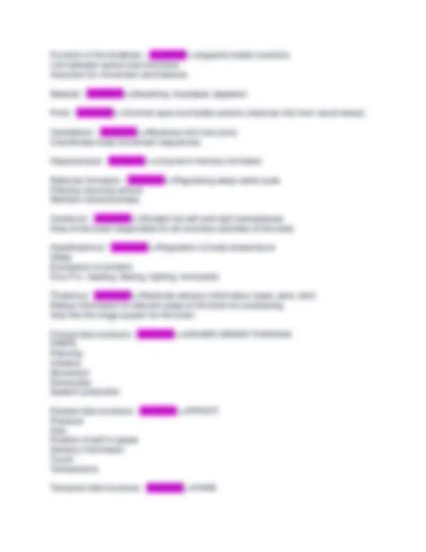VCE Psychology Unit 1 Two main divisions of the human nervous system ...