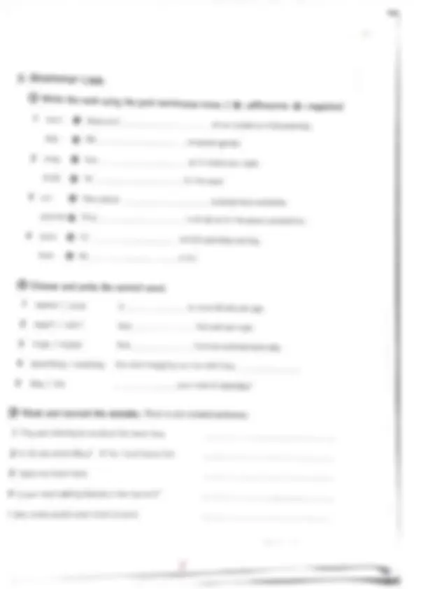 ejercicios de repaso inglés 1 ESO unit 3 Macmillan | Resúmenes de ...