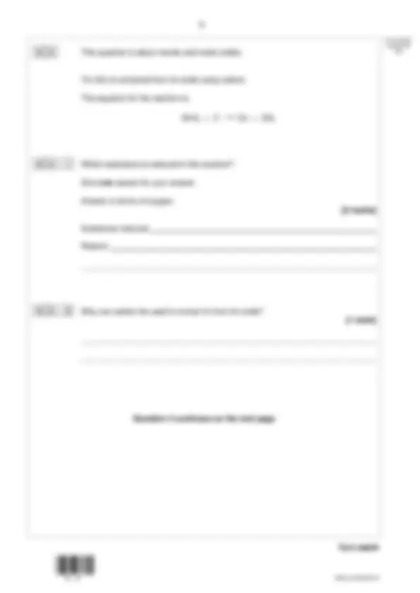 2025 AQA GCSE CHEMISTRY Higher Tier Paper 1 Question Paper & Mark ...