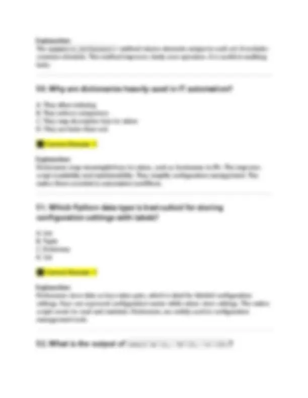 WGU D522 OA OBJECTIVE ASSESSMENT (LATEST UPDATE) PYTHON FOR IT ...