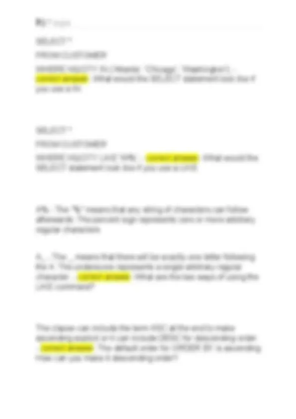 Wgu D427 - Database Management Applications Exam Prep 2026 | Exams ...
