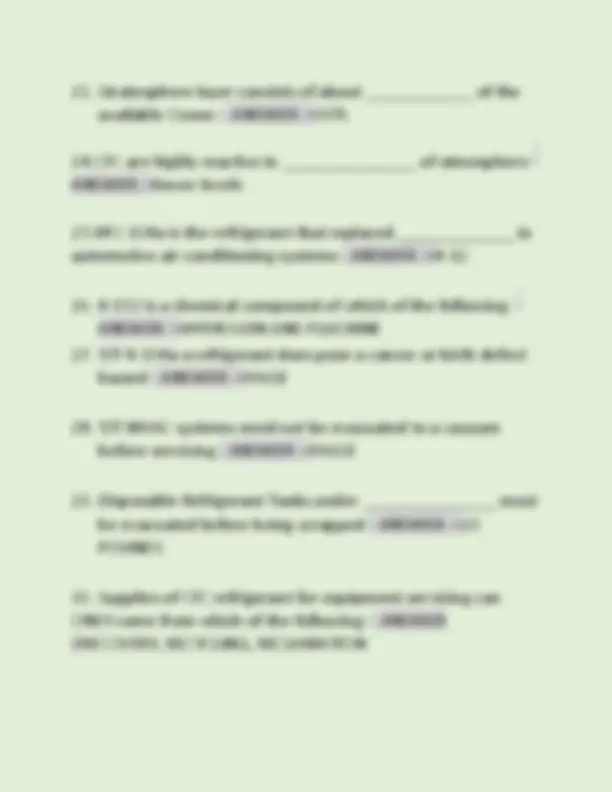 EPA 609 TECHNICIAN CERTIFICATION EXAM QUESTIONS WITH COMPLETE 2026 ...
