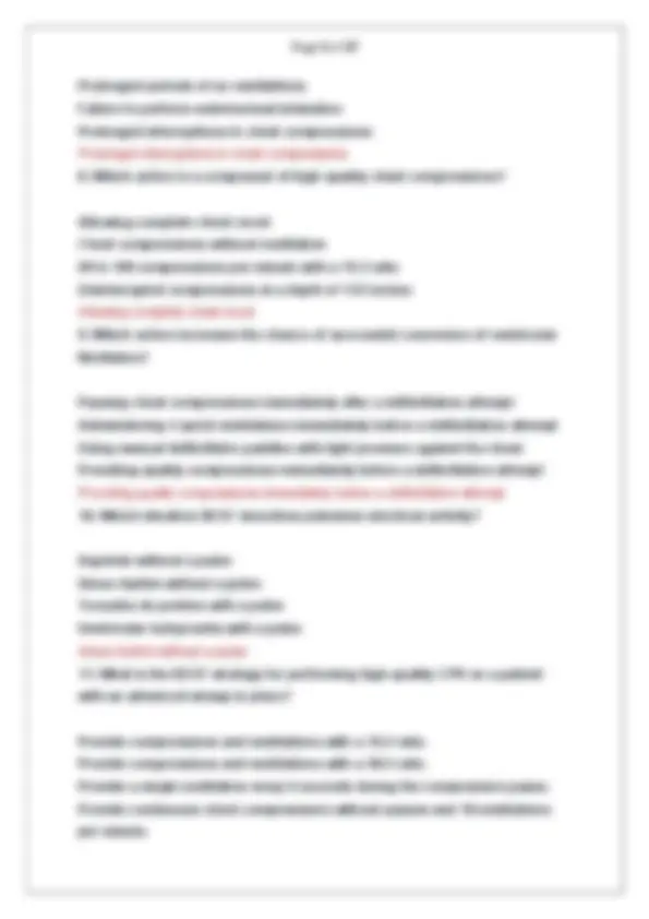 “Advanced Cardiovascular Life Support Exam Quiz ”Latest Solved ...