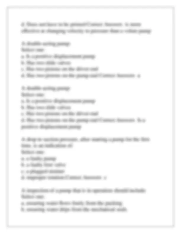 4B Power Engineering: Unit 2 - Pumps and Compressors Questions With ...