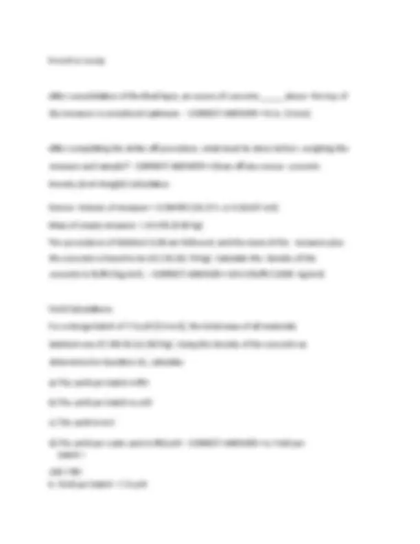 ACI Certification- Concrete Field-Testing questions and answers | Exams ...