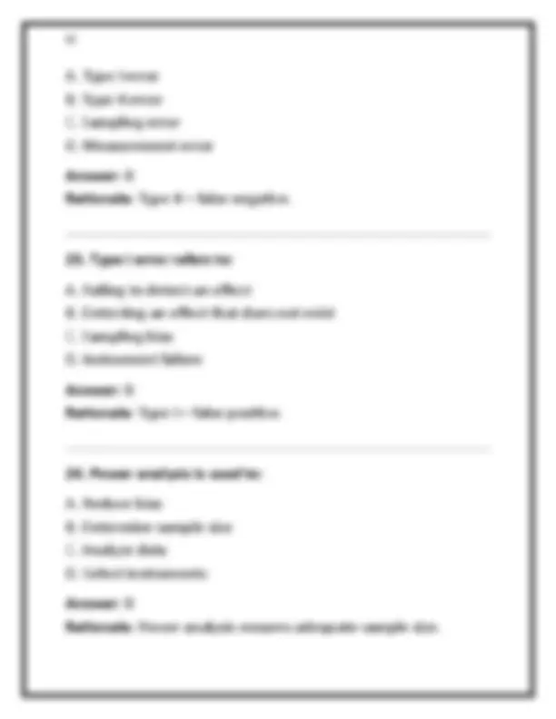 NURSING RESEARCH & EVIDENCE-BASED PRACTICE EXAM – QUANTITATIVE AND ...