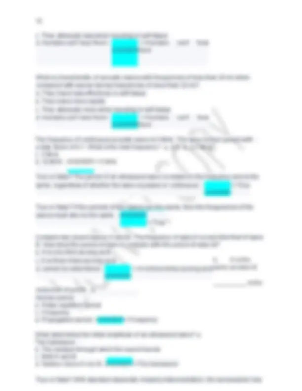 Edelman Understanding Ultrasound Physics question (with 100% correct ...