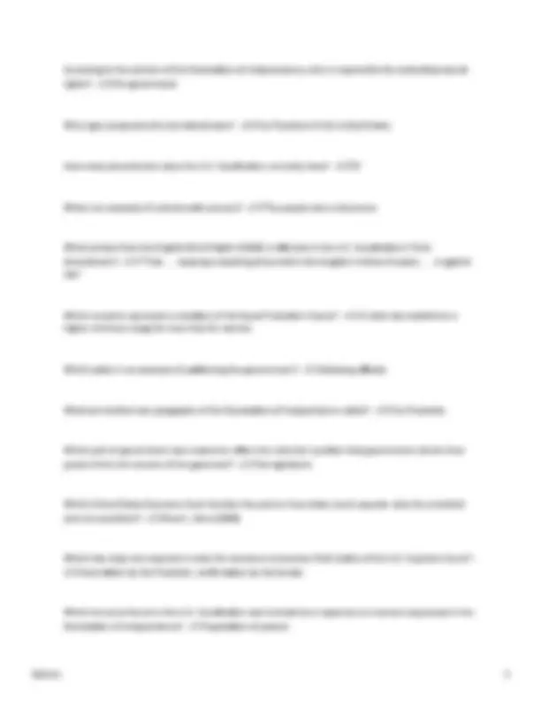 Florida Civic Literacy Exam FCLE Study Guide 100% Correct | Verified ...