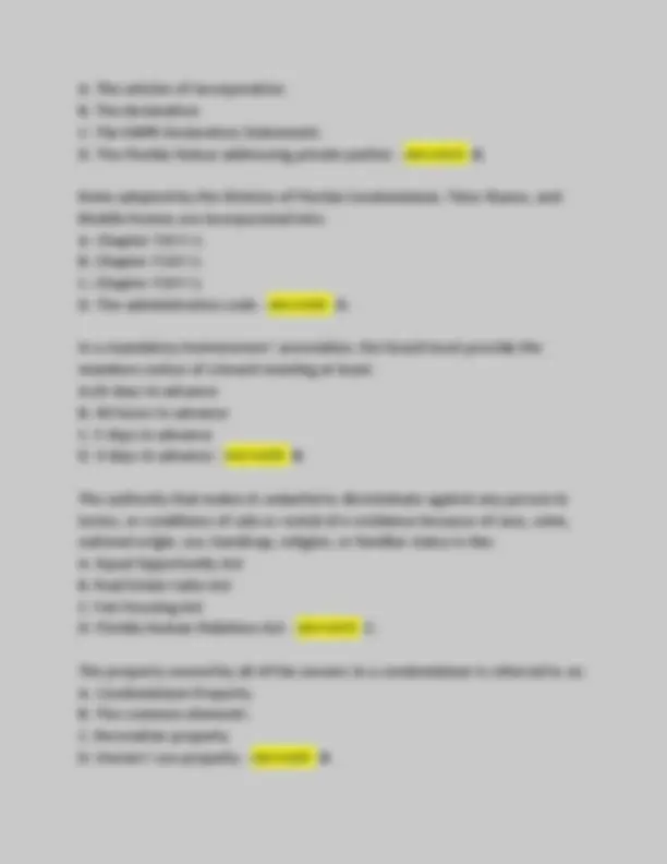 FL CAM PRACTICE EXAM #1 QUESTIONS AND ANSWERS 2025/2026 | Exams Nursing ...