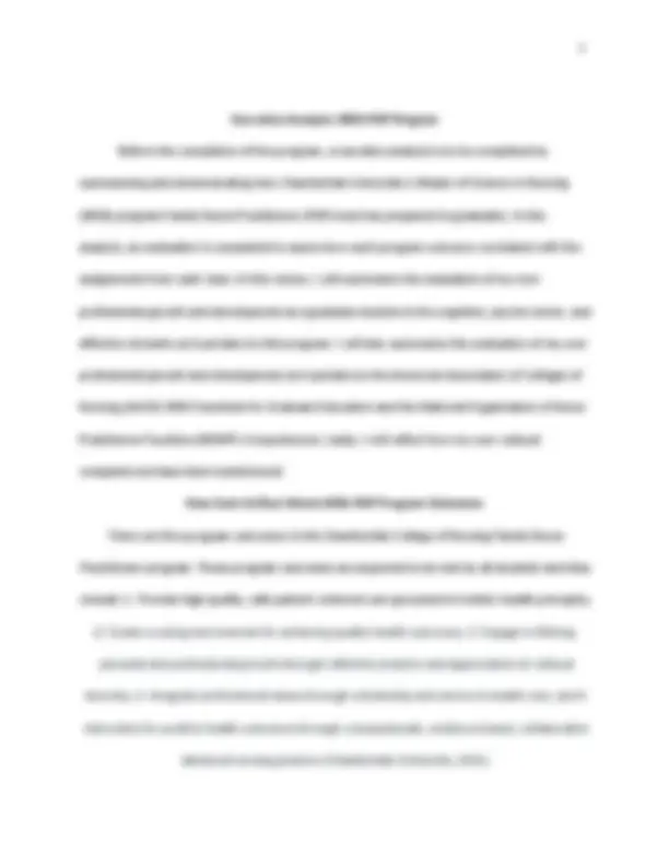 NR 667 FNP Capstone Narrative Analysis & Program Outcomes - Chamberlain ...
