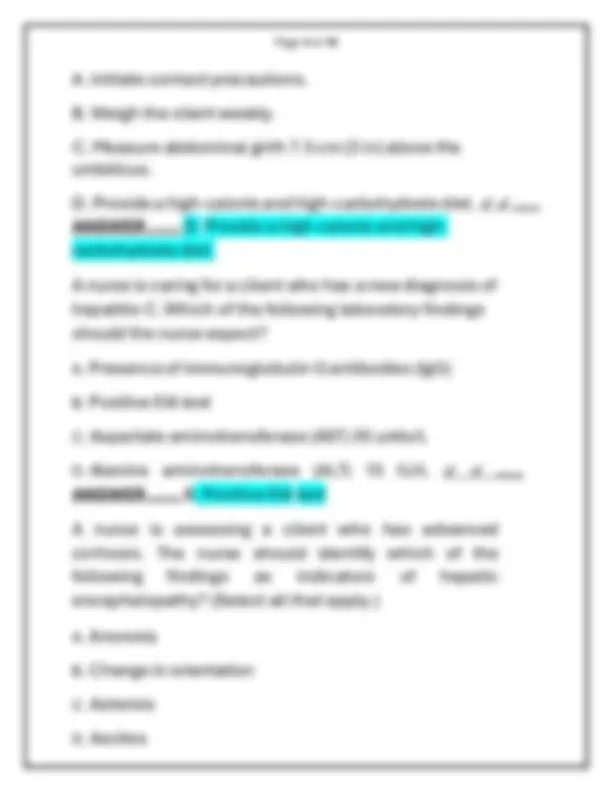 MEDICAL-SURGICAL PROCTORED 2026 RETAKE EXAM QUESTION AND ANSWER | Exams ...