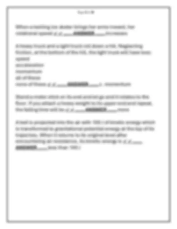 PHYS 107 FINAL EXAM 2026 QUESTION AND ANSWER | Exams Physics | Docsity