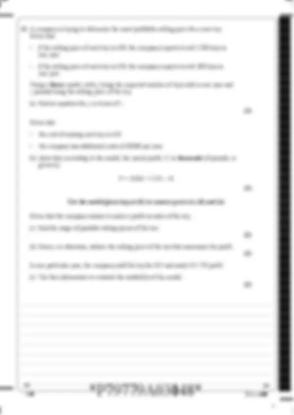 PEARSON A LEVEL MATHEMATICS PAPER 2 PURE MATHEMATICS 2 QUESTION PAPER ...