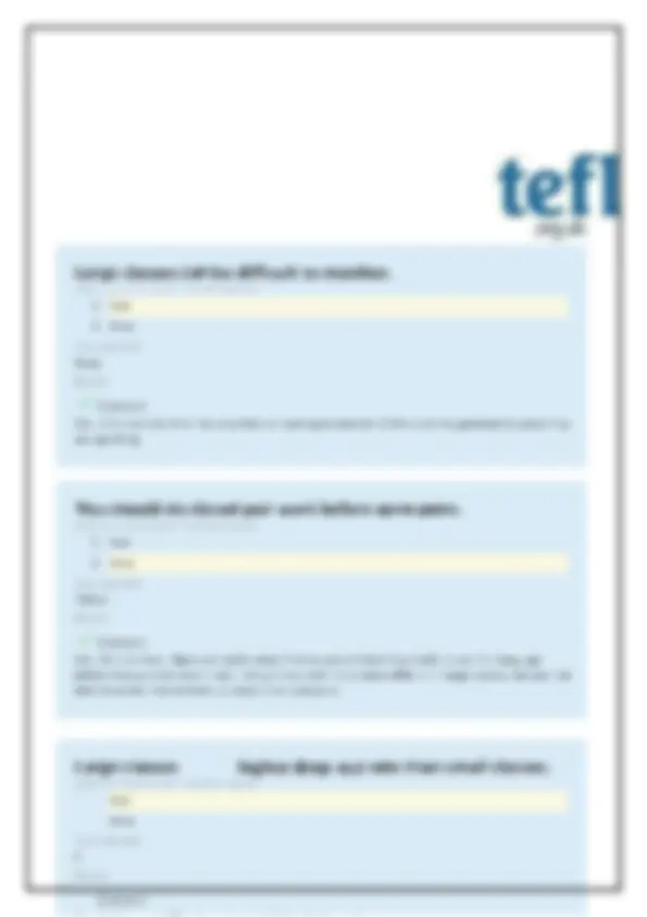 TEFL.ORG.UK - TEACHING LARGE CLASSES COURSEWORK 2026 EXAM QUESTION AND ...