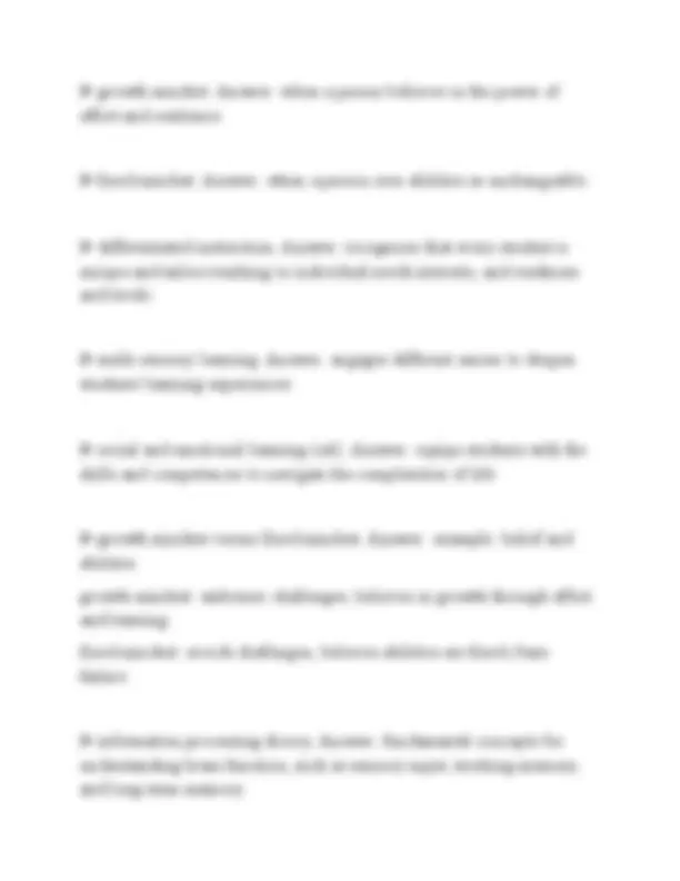 WGU D664 LEARNER AND LEARNING SCIENCE OBJECTIVE ASSESSMENT EXAMINATION ...