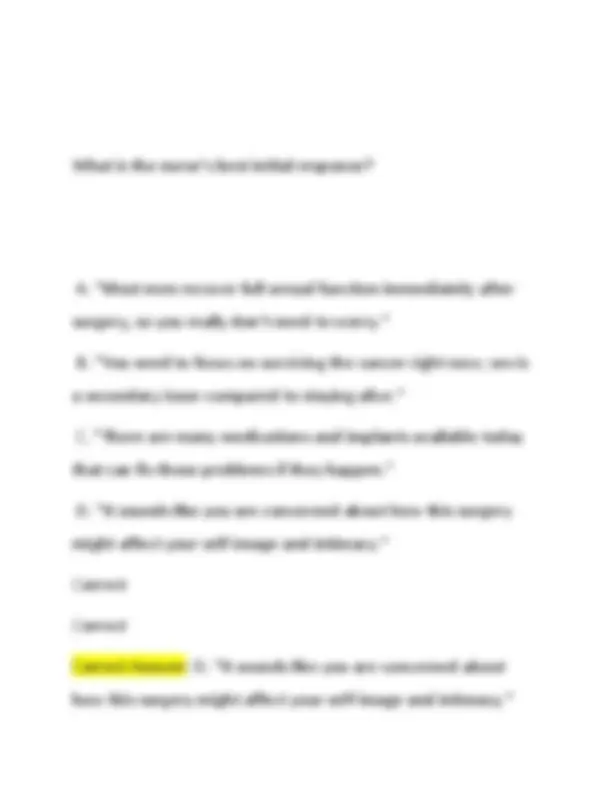 CANCER AND ONCOLOGY NURSING: PROSTATE CANCER NCLEX 2026 EXAM | Exams ...