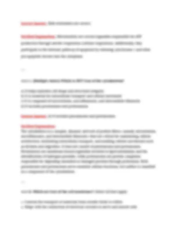 BIOD 331 | NURS 231 Pathophysiology Final Exam 2026: 60+ Q&A on Cell ...