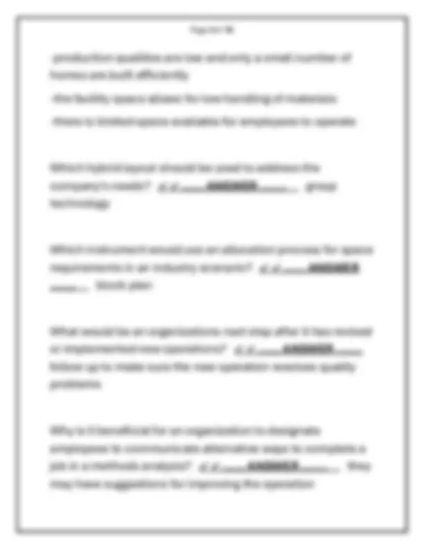 WGU C215 OPERATIONS MANAGEMENT PVDC EXAM QUESTION AND ANSWER | Exams ...