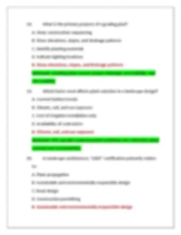 North Carolina Landscape Architect Licensing Examination — Standard ...