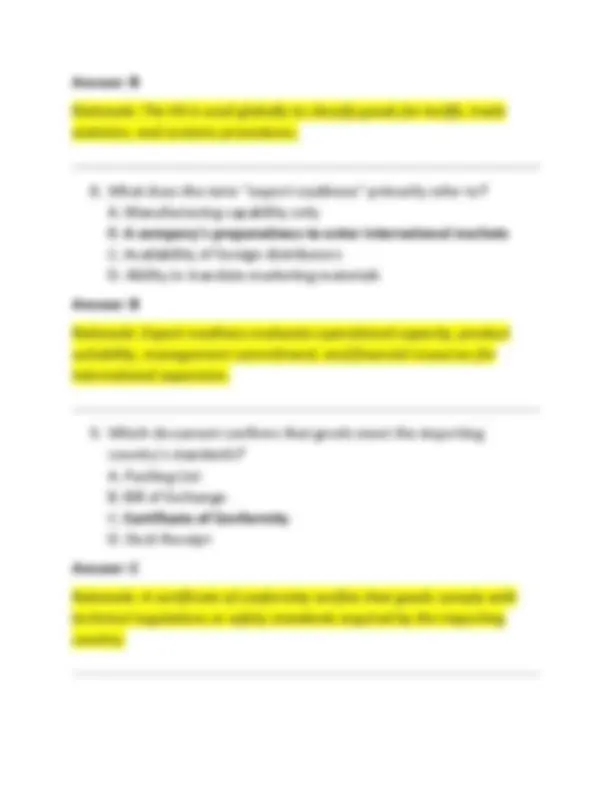 Certified Global Business Professional (CGBP) exam Questions and ...