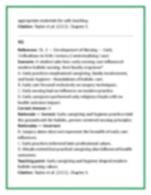 Fundamentals of Nursing Test Bank 2026 | Taylor Lynn Bartlett 10th Ed ...