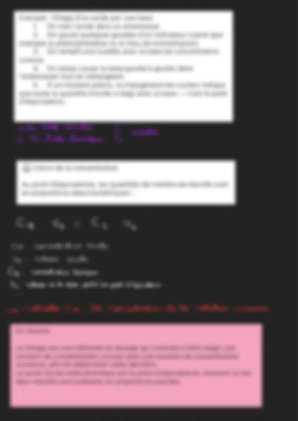 le titrage acide/ base | Summaries Pharmacy | Docsity