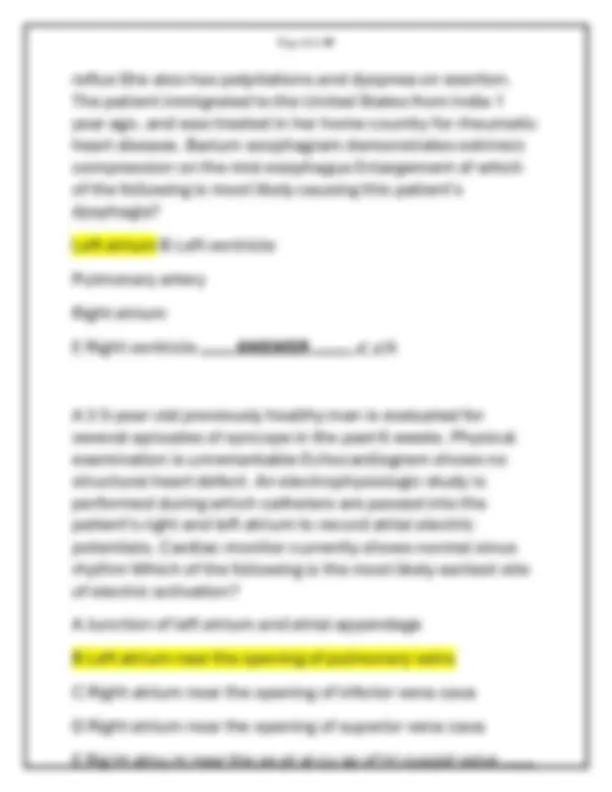USMLE STEP 2 2026 EXAM QUESTION AND ANSWER | Exams Medicine | Docsity