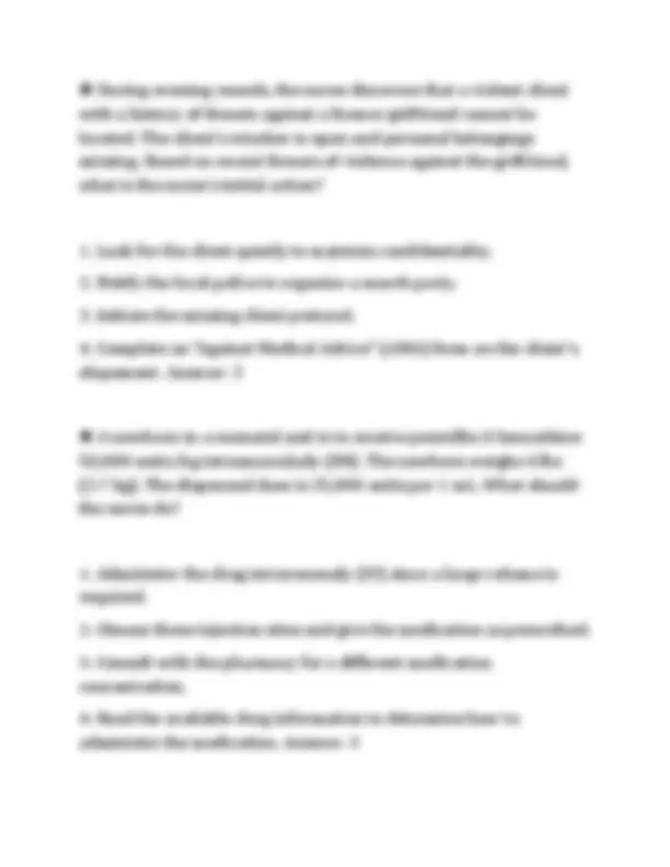 HURST REVIEW NCLEX-RN READINESS EXAM 1 COMPREHENSIVE TEST PAPER 2026 ...