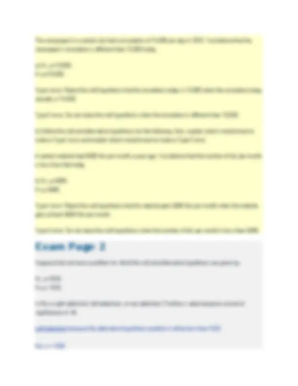 MATH 110 Module 7 Exam (Updated, 2026) / MATH110 Module 7 Exam: Portage ...