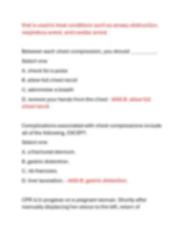 West Coast EMT Block #2 Exam / West Coast EMT Block #2 Exam 2024 ...